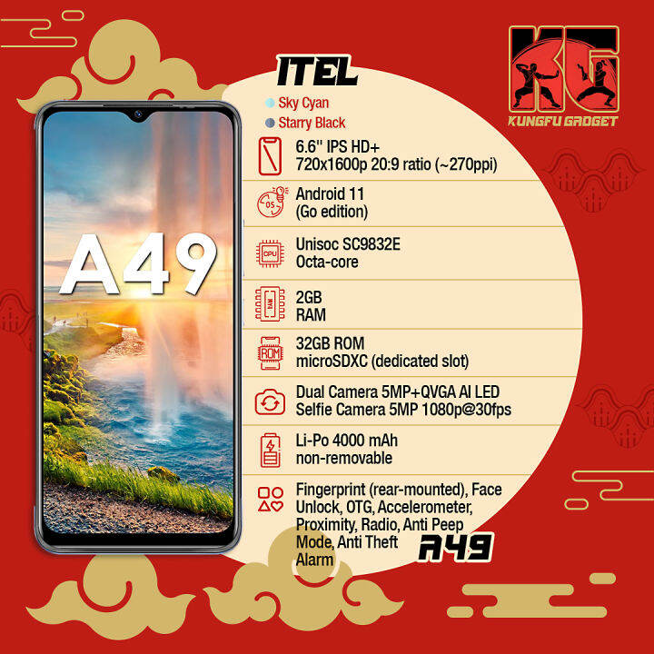 Infinix Itel Vision A49 2/32 RAM 2GB ROM 32GB Garansi Resmi Indonesia | Lazada Indonesia