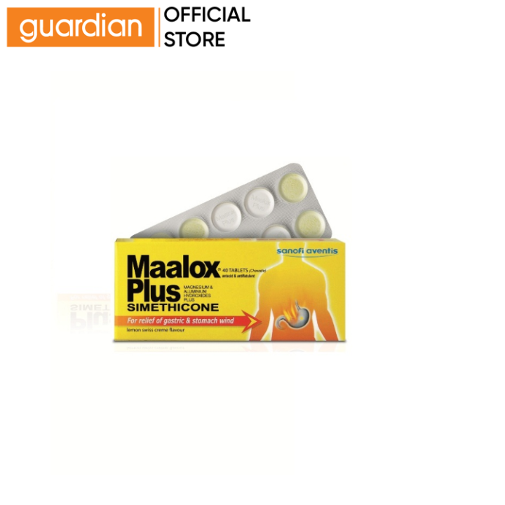 Maalox Plus Tab 40s | Lazada
