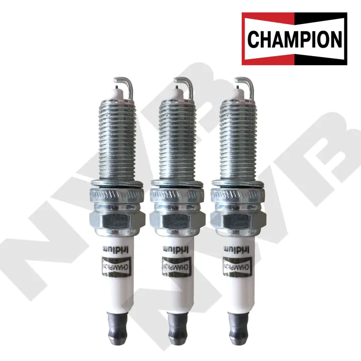CHAMPION Iridium Spark Plug for Toyota Wigo 2014-2022 Set of 3 | Lazada PH