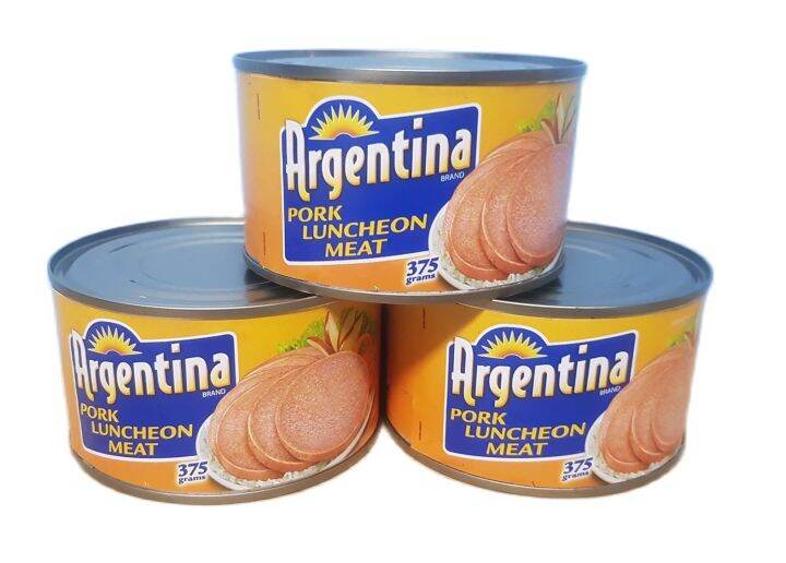 Argentina PORK LUNCHEON MEAT (pack of 3 cans x 375 grams) | Lazada PH