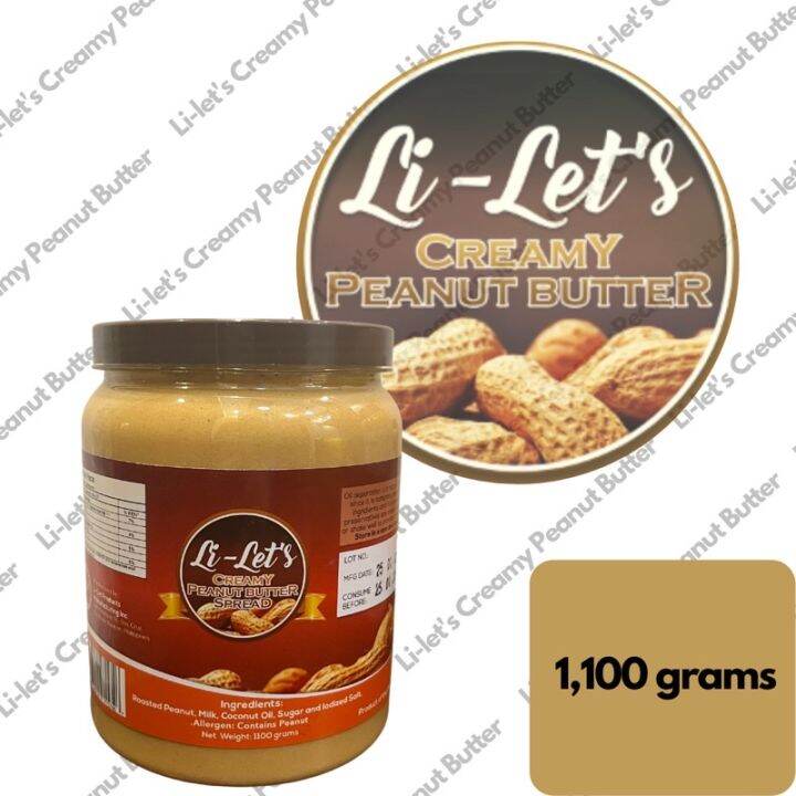 LILETS CREAMY PEANUT BUTTER (1,100 grams) | Lazada PH