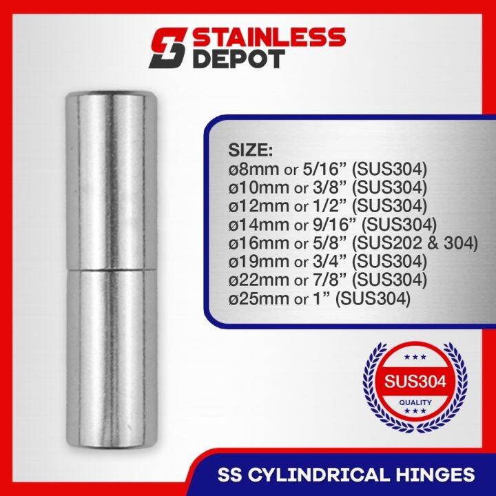 hotsale☏ ♂ 1PC Stainless Cylindrical Hinges Gate Hinges Stainless Steel ...