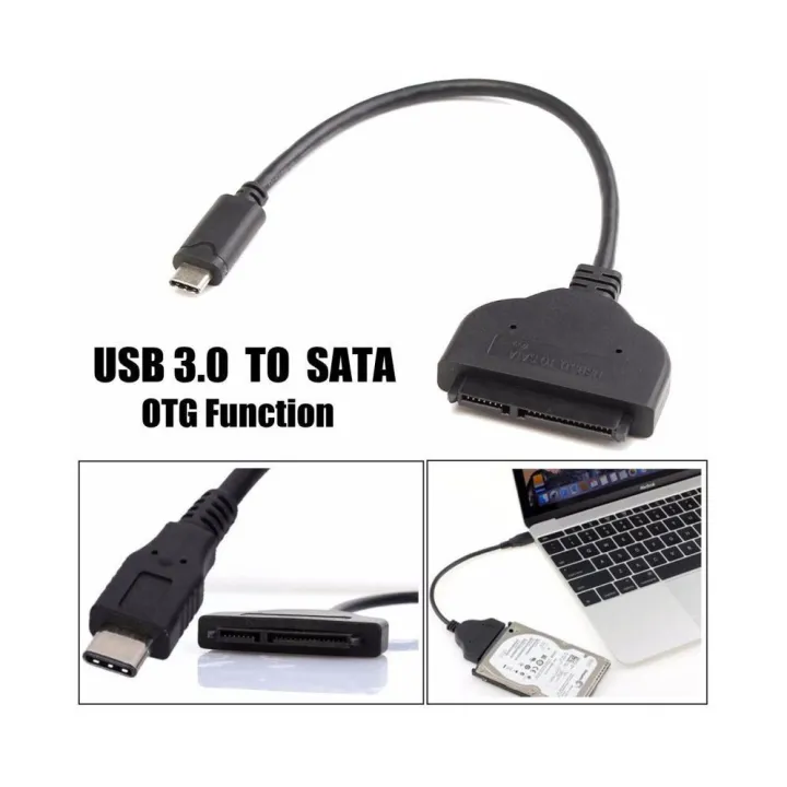 USB 3.0 TYPE C TO SATA CONVERTER ADAPTER CABLE FOR 2.5" HDD SSD ...