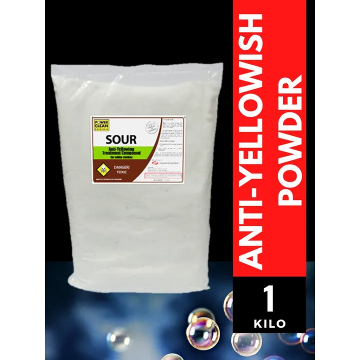 Anti Yellow Stain Sour Powder 1 KILOGRAM Laundry Clothes Fabric ...