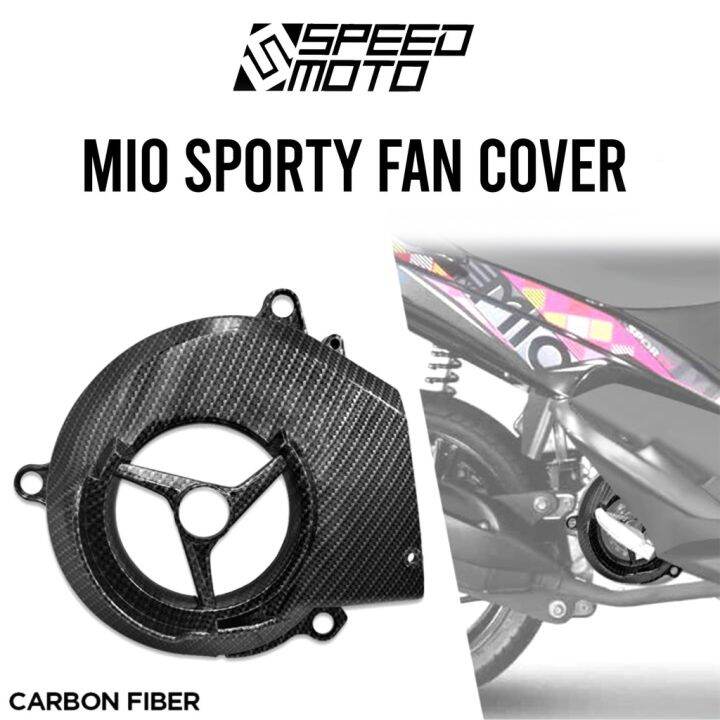 YAMAHA MIO SPORTY / MIO AMORE FAN COVER CARBON / MATTE BLACK SPEEDMOTO ...