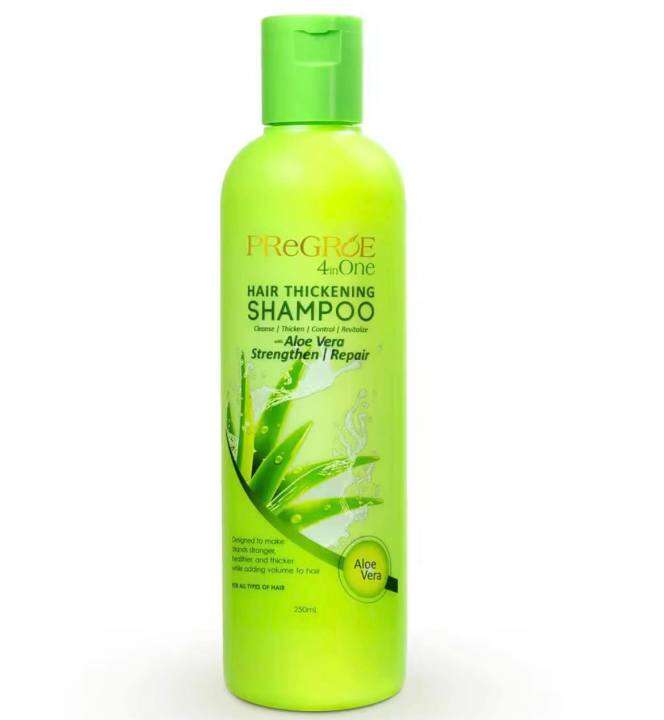 PREGROE 4 in one hair Thickening Shampoo 250ml | Lazada PH