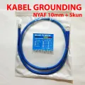 Kabel NYAF 10mm Plus Skun Kabel Grounding Ground BLUE POWER | Lazada ...