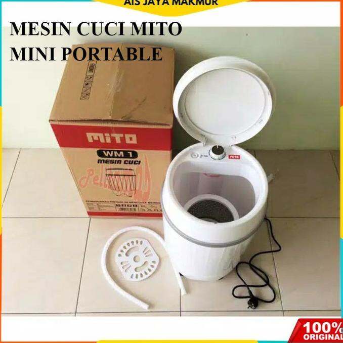 Mesin Cuci 1 Tabung Mito Mesin Cuci Mini Praktis Low Watt Wm1 | Lazada ...