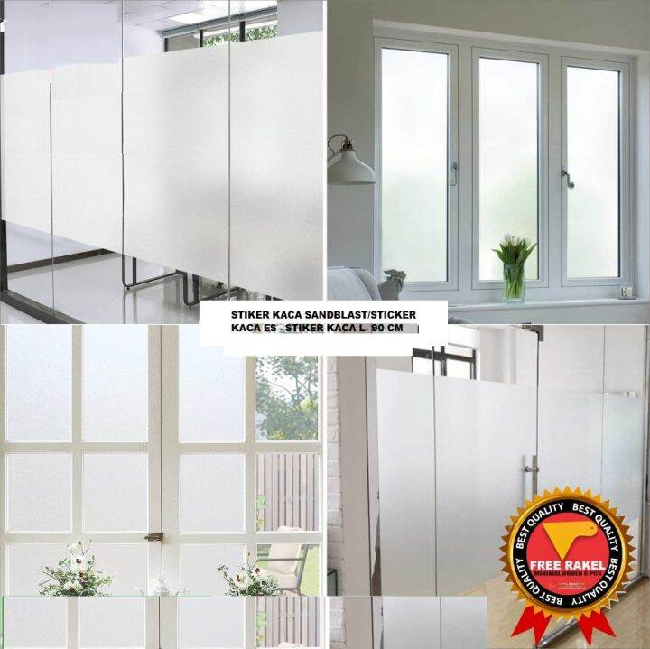STIKER KACA SANDBLAST/STICKER KACA ES - STIKER KACA, L- 90 CM | Lazada ...