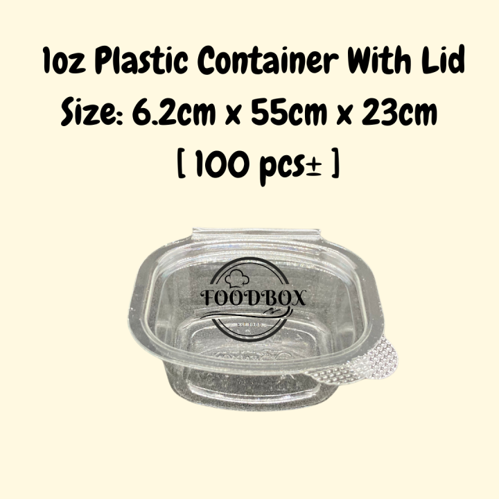FOODBOX- BX-245 1oz Plastic Container With Lid / Sauce Container ...
