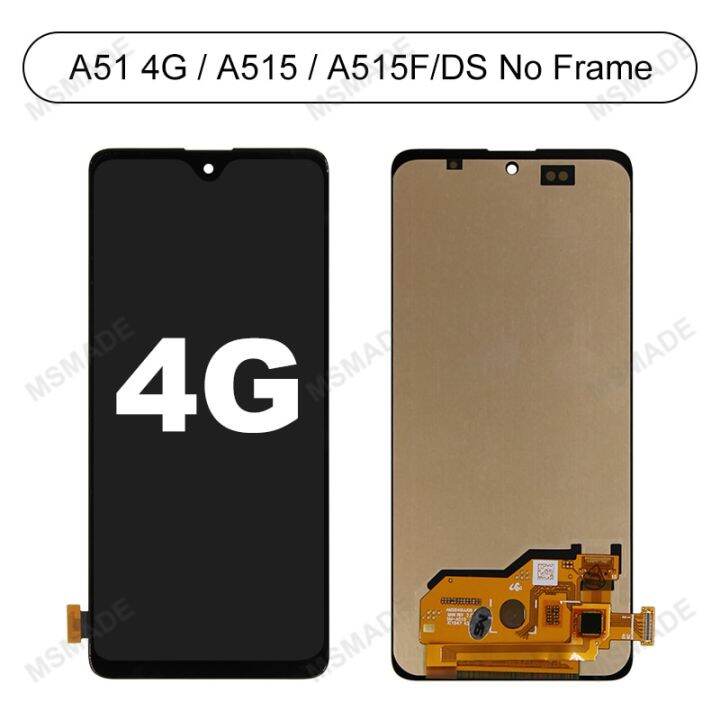 AMOLED สำหรับ Samsung Galaxy A51 4G SM-A515F LCD/DST SM-A515F/DSM แสดงหน้าจอสัมผัสเปลี่ยนสำหรับ ...