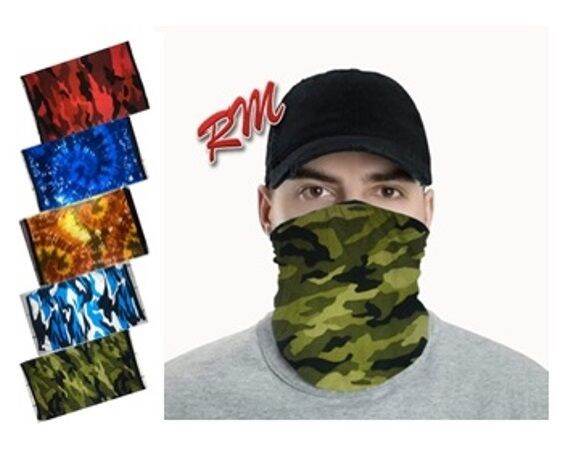 Rider Half Face Tube Mask, Camouflage, Multi Function Head Scarf, For ...