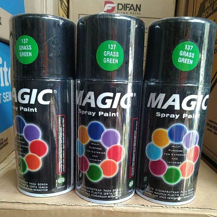 pilok pilox magic spray paint magic grass green 137 300cc hijau rumput ...