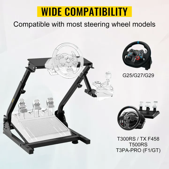 VEVOR G29 G920 Racing Steering Wheel Stand,Fit For G27/G25/G29, Thrustmaster T80 T150 TX F430 ...