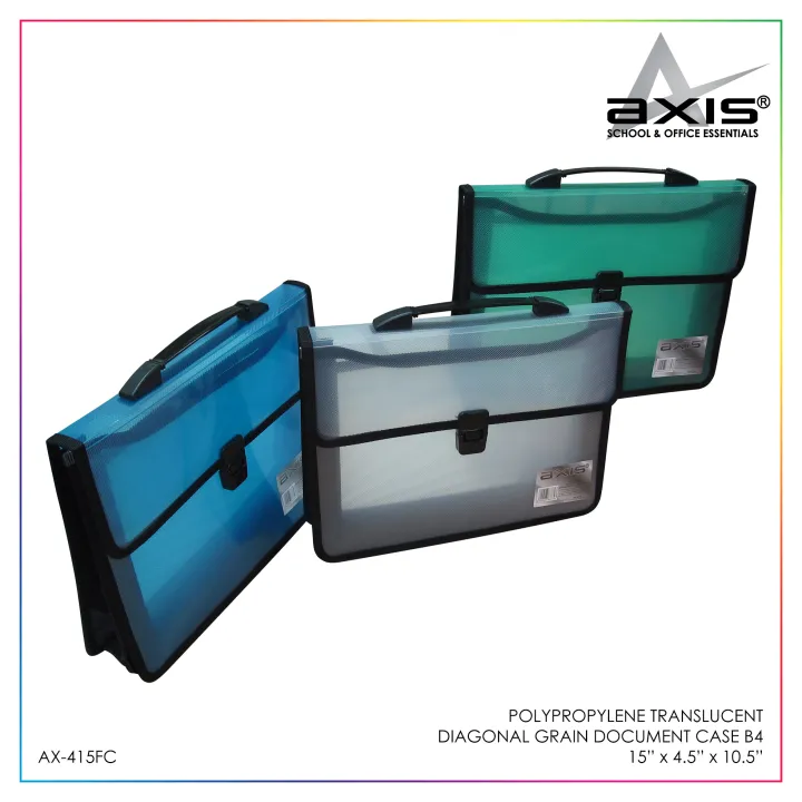 Expandable Document Case B4 Long Translucent Diagonal Grain File Folder ...