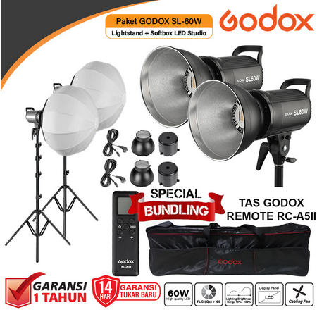 aket Godox SL60W + Lantern Softbox 85cm + Lighstand - SL 60W CS-85D ...