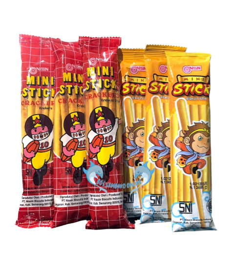 Nissin MINI STICK 25gr Biskuit Stik Snack Cemilan Anak Enak Murah ...