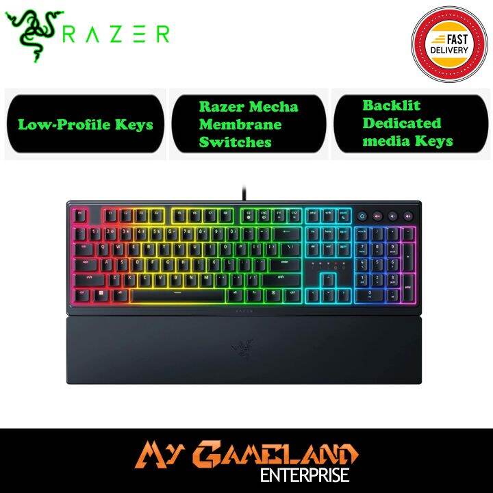 Razer ornata V3 Tenkeyless Compact Low Profile Gaming Keyboard (RZ03 ...