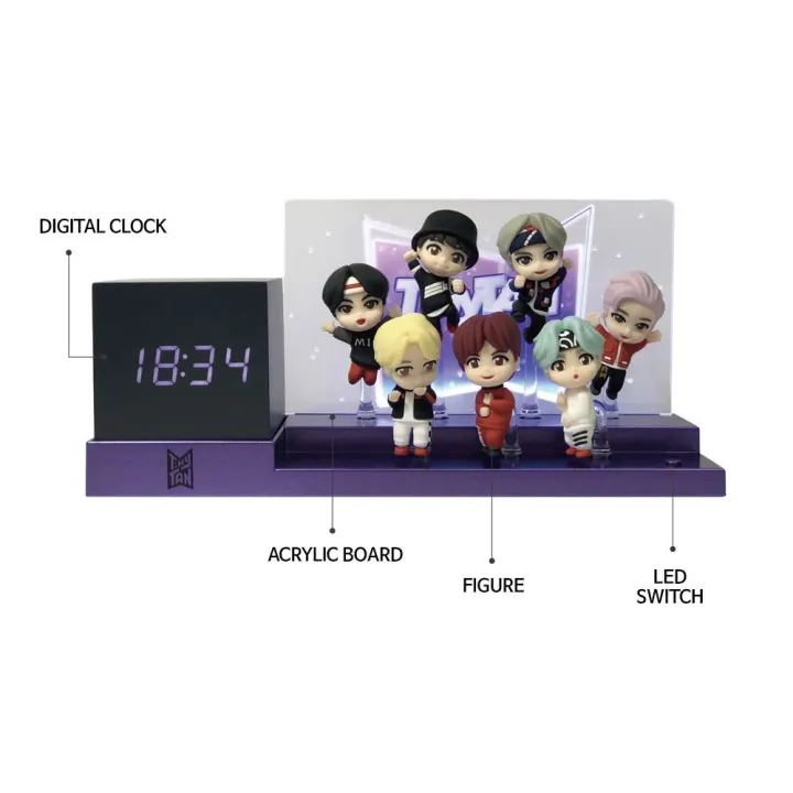 BTS TinyTAN Mic Drop LED Clock Mood Light | Lazada PH