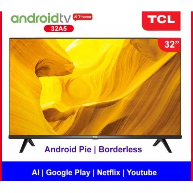 LED TV TCL 32 INCH 32A5 Digital Android Smart TV Versi 9.0 Garansi ...