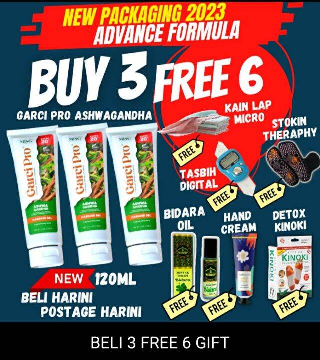 Garci Pro Gel Ashwagandha Rawat Kebas Hilangkan Lengoh Badan | Lazada
