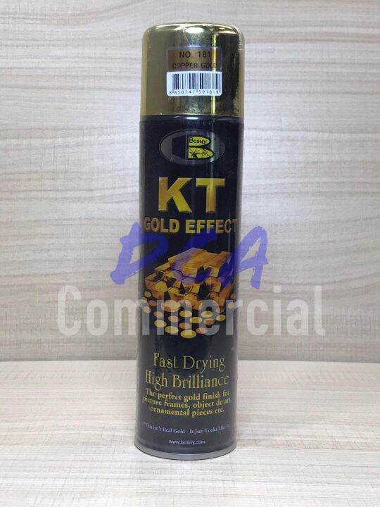 Bosny KT Gold Effect Spray Paint No. 181 Copper Gold | Lazada PH