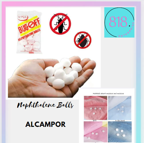 818 BUG OFF NAPTHALENE BALLS /Naphthalene Balls Alcampor Moth Balls ...