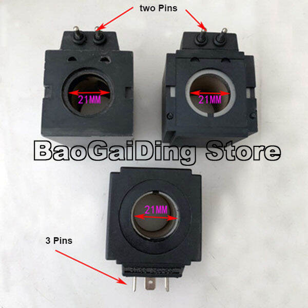 Hydraulic Solenoid Valve Coil Three-pin Two-pin Internal Diameter 21mm ...