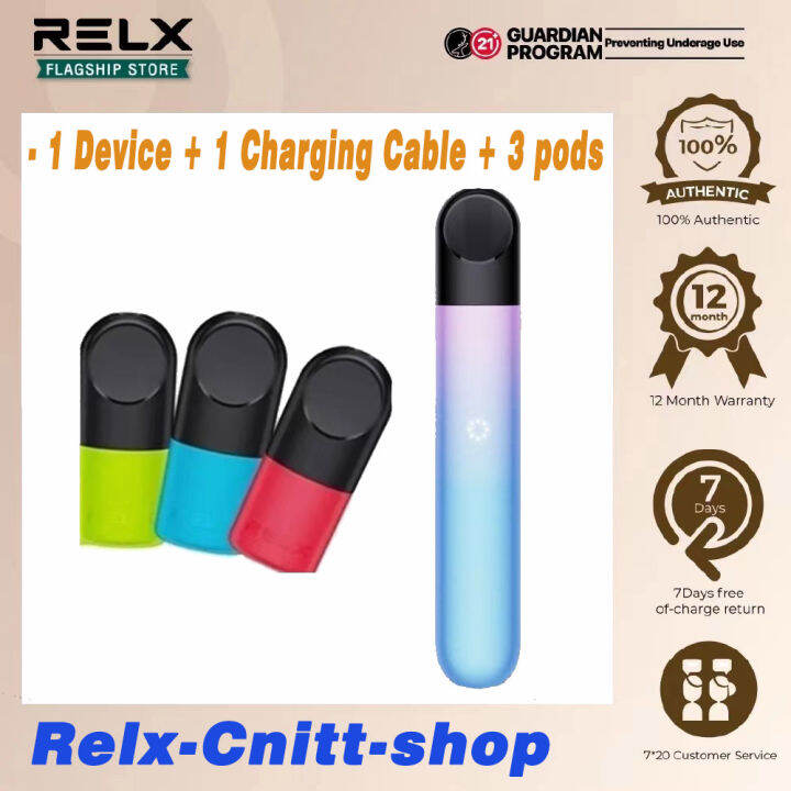 Vape Set (1 device 3 full pods)Relx infinity pods Authentic Relx ...