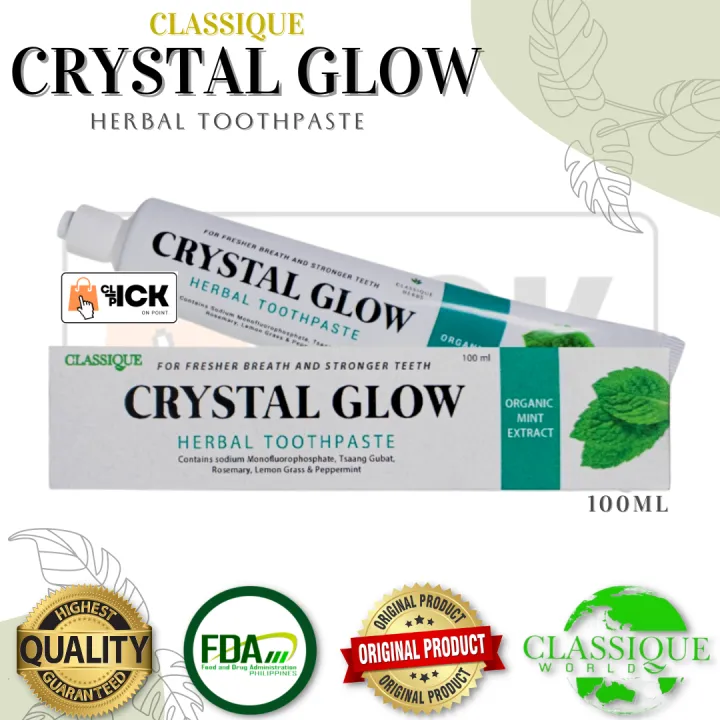 Crystal glow toothpaste (100% Authentic) | Lazada PH