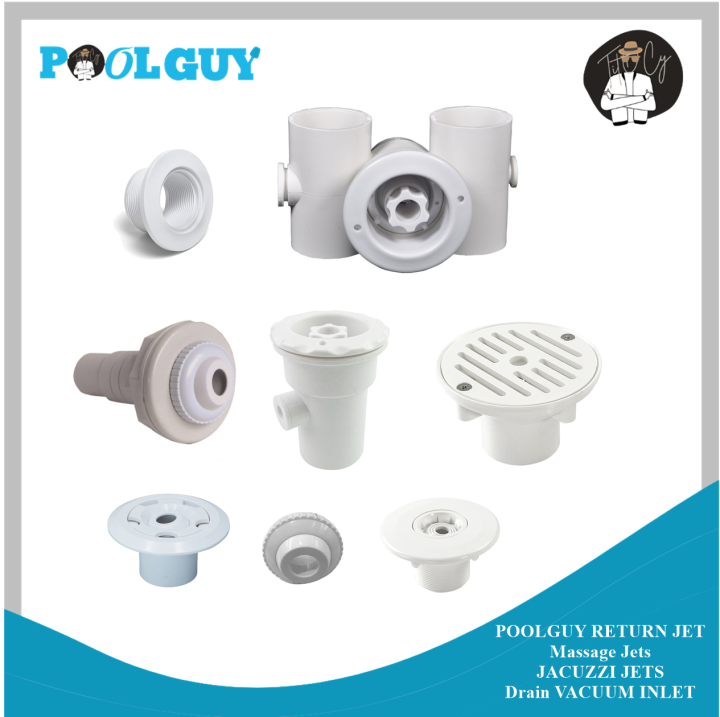 POOLGUY Heavy Duty RETURN INLET Swimming Pool Return Jet Nozzle Massage ...