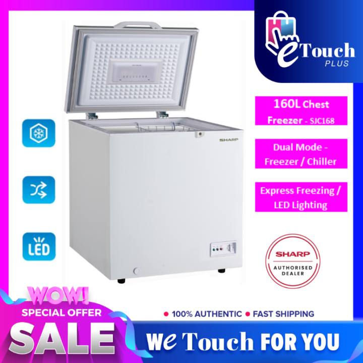 SHARP (SJC168) 160L DUAL FUNCTION CHEST FREEZER (COOLING & FREEZING ...