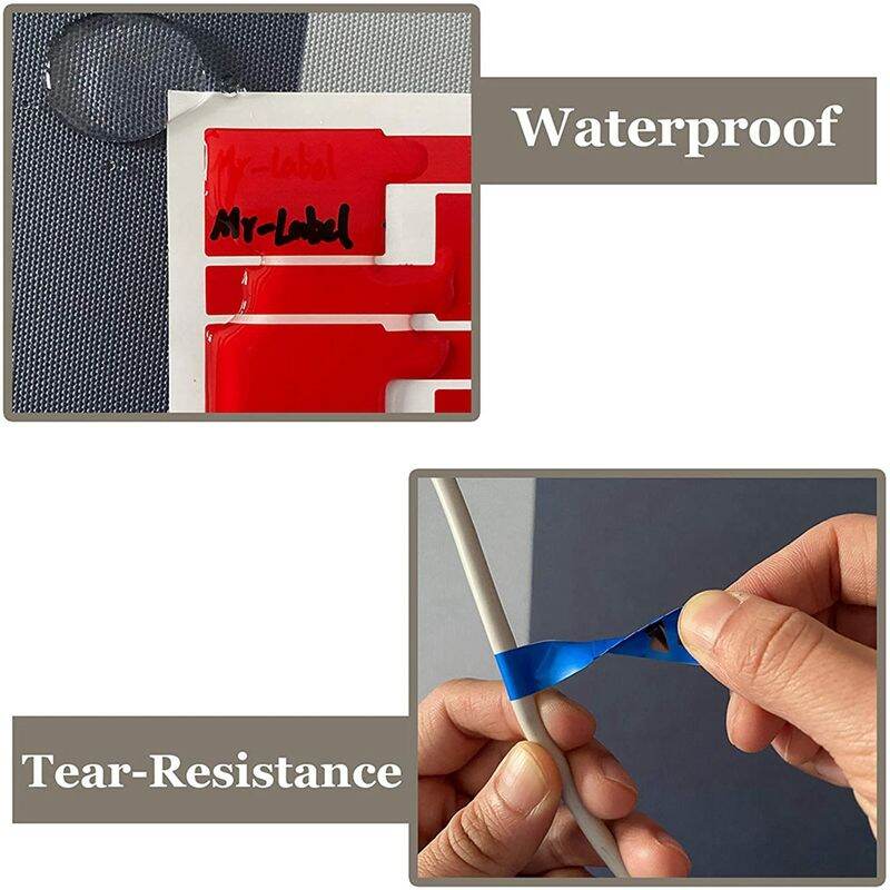 750Pcs Cable Label Sticker Waterproof Wire Network Electrical Cable ...