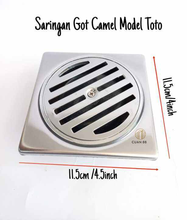 Saringan Got Stainlees Camel / Saringan Got Floor Drain Model Toto | Lazada Indonesia