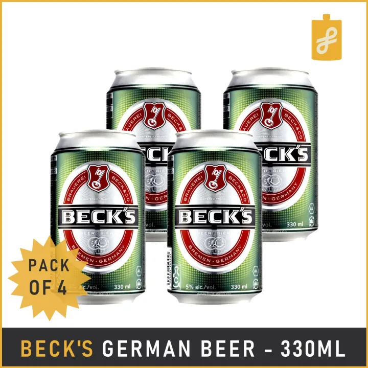 Beck's German Beer 4 Cans 330mL | Lazada PH