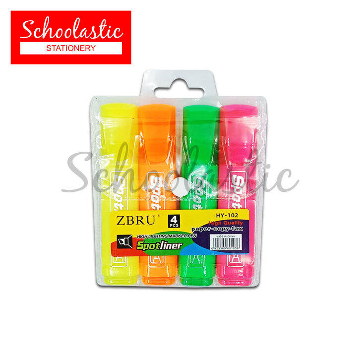 4 in 1 "Spotliner" Highlighter High Lighting Marker | Lazada PH