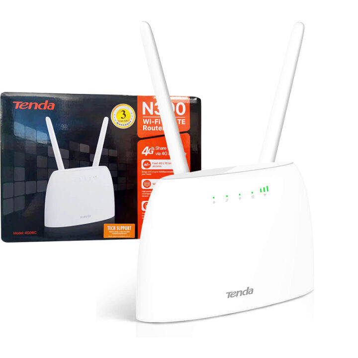 Tenda 4G06C 300Mbps 4G Volte Cat 4 Mobile Wi-Fi Router Antennas LTE ...