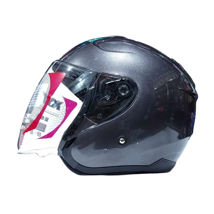 Helm KYT KYOTO R Solid Abu Gunmetal Glossy Original | Lazada Indonesia