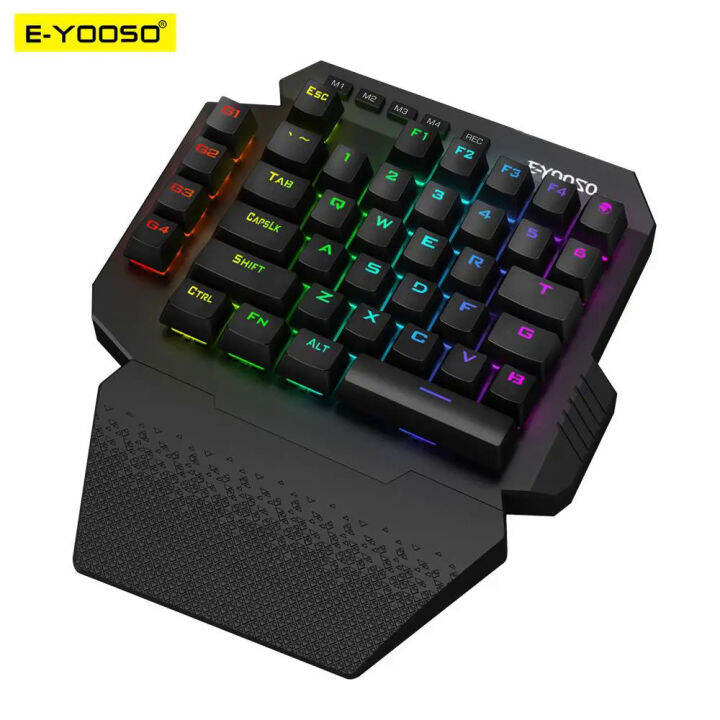 E-yooso K722 RGB 2.4GHz wireless mini one-handed Mechanical Gaming ...