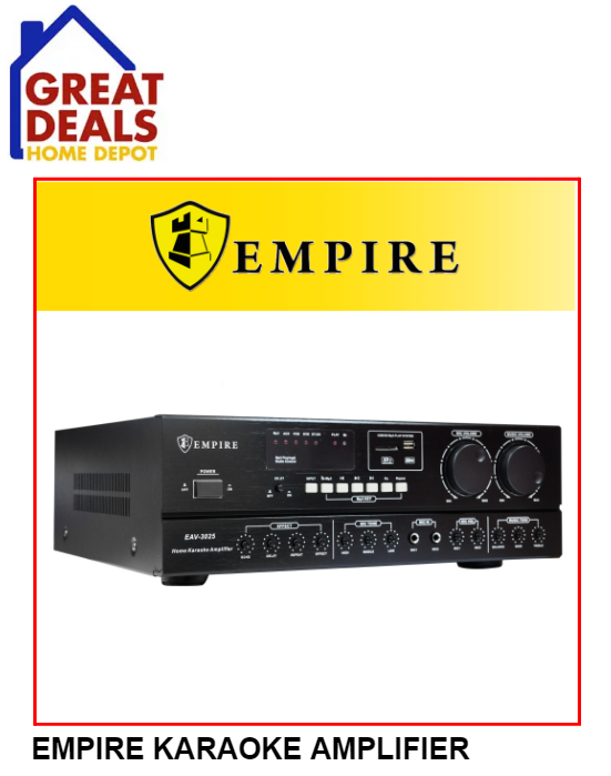 GREAT DEALS EMPIRE PROFESSIONAL KARAOKE AMPLIFIER | Lazada PH
