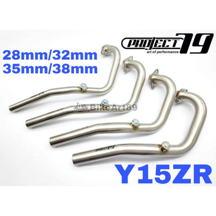 Universal Stainless Steel Manifold Link Pipe Yamaha Y15ZR 28mm 32mm ...