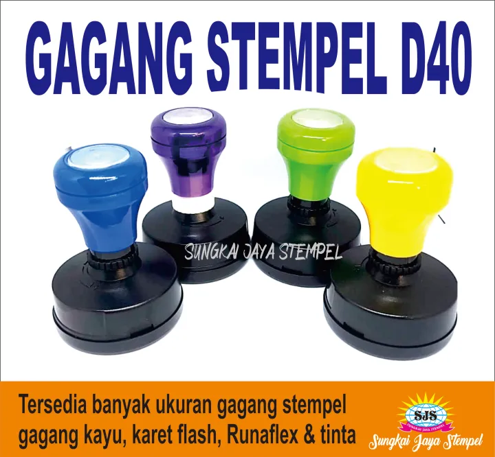 GAGANG STEMPEL D40 4 WARNA | Lazada Indonesia