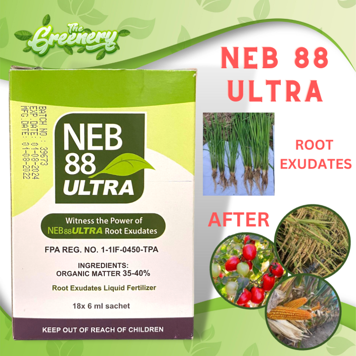 NEB 88 ULTRA (Root exudates liquid fertilizer) 18 x 6 ml Sachet | Lazada PH
