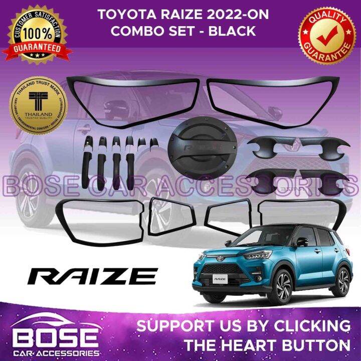 Toyota Raize Garnish Cover Set Black Chrome 2022 - ON / Toyota Raize ...