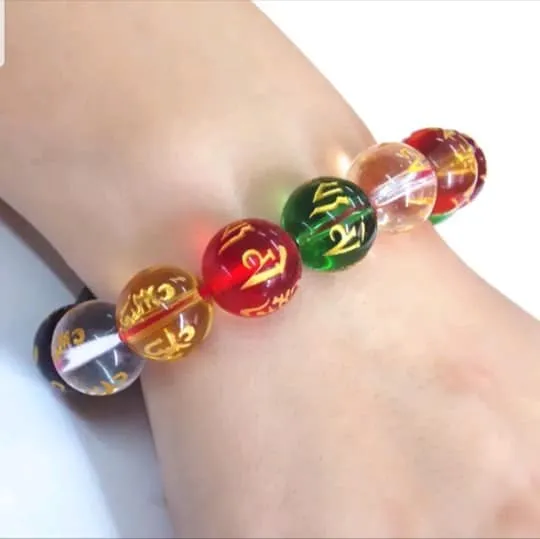 Charm Mantra Bracelet good HEALTH WEALTH PROSPERITY | Lazada PH