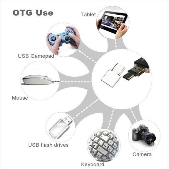 Micro Usb To Type-c Otg Adapter Usb2.0 Multi-function Tablet And ...