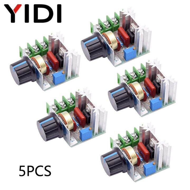 5pcs 2000W SCR Voltage Regulator Dimmer Motor Speed Controller ...