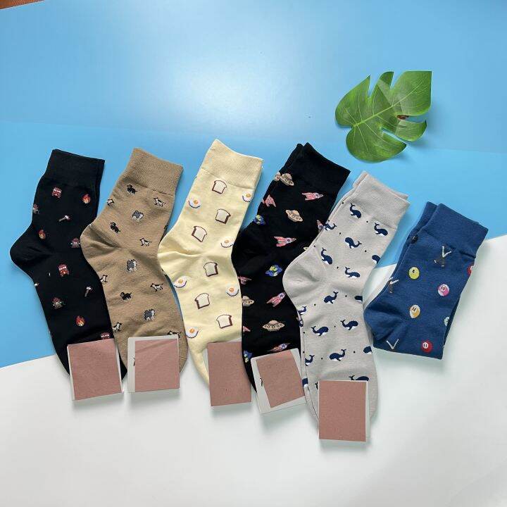 Korean Socks - Office Space Fireman Bread Scattered Socks - Iconic ...