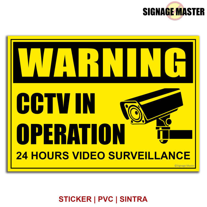 CCTV Security - Signage Sticker PVC Sintra Board - A4 Size | Lazada PH CCTV Security - Signage Sticker PVC Sintra Board - A4 Size | Lazada PH