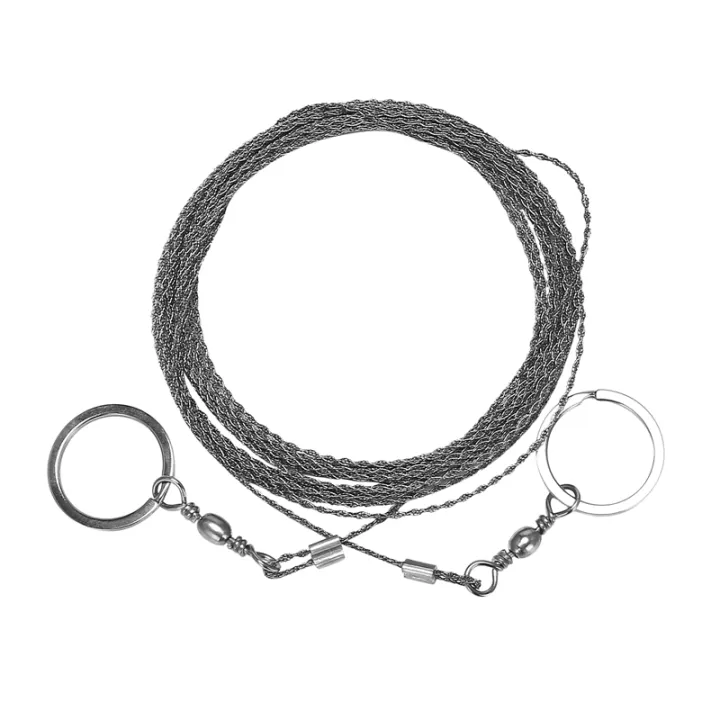 Outdoor Hand-Drawn Rope Saw 304 Stainless Steel Wire Saw Camping Life ...